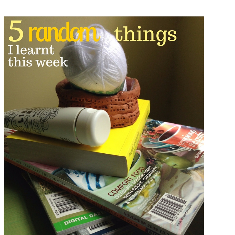 Five random things I learnt this week | Word from a bird